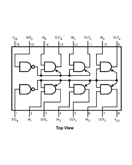 Suconel | Circuito Integrado De 6 Buffer Encapsulado DIP Cmos 4503