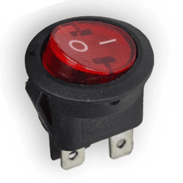 Suconel | Suiche Balancin Redondo doble 4 Pines, 2 Posiciones 10A 125Vac CE SW358P4