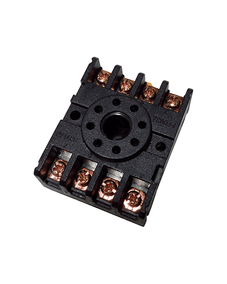 Suconel | Base Relé 8 Pines para Riel BR8