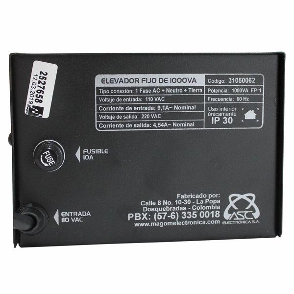 Suconel | Elevador De Voltaje 110/220Vac 1000VA EF1000