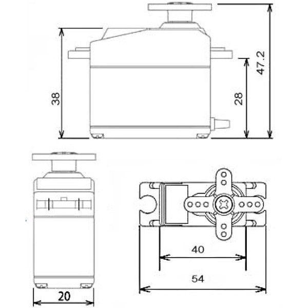 Suconel | Servomotor Estandar MG995